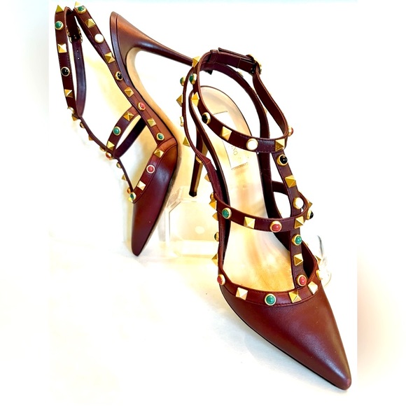 Valentino | Shoes | Valentino Rockstud Caged Stiletto Heels | Poshmark